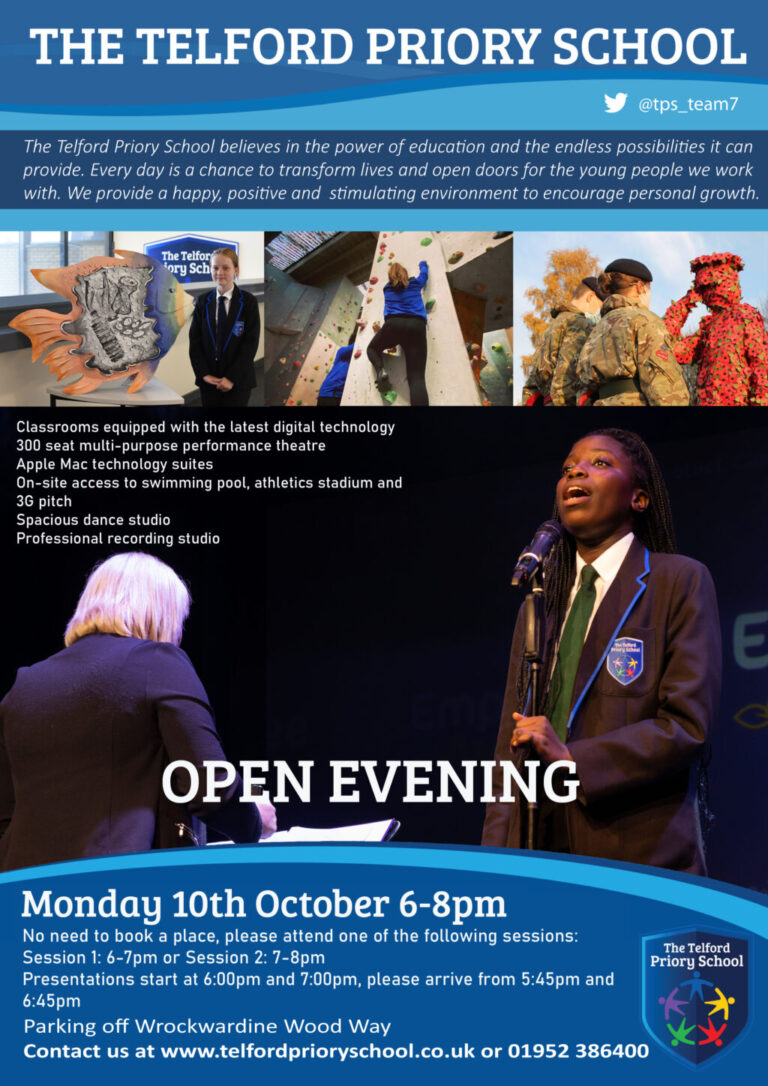 Telford Priory Open Day – Newdale Primary and Nursery School